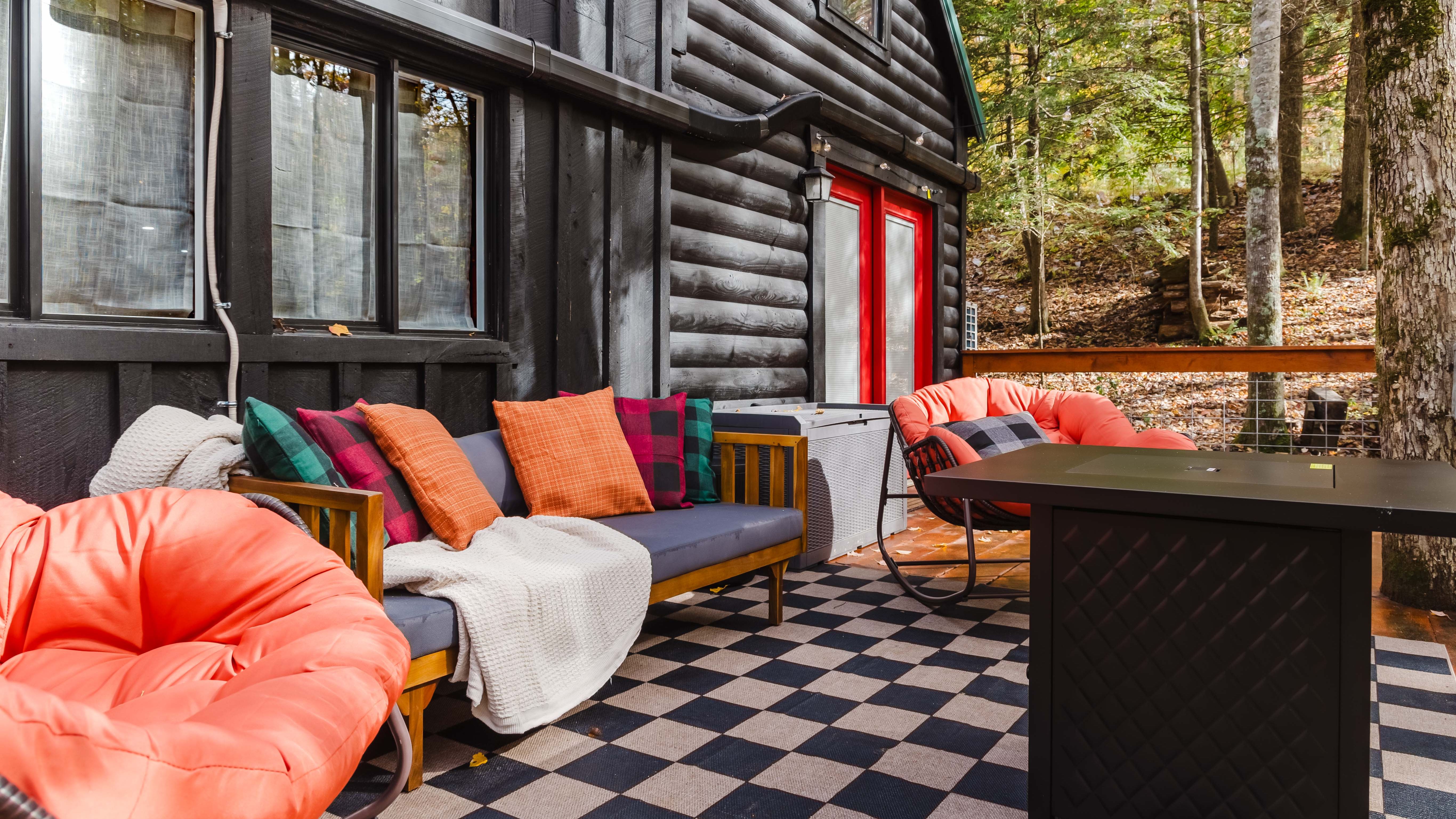 Shop Your Stay - Deck | The Red Door Cabin